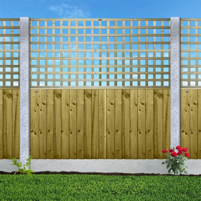 Premier Garden Supplies 5x Width: 6ft x Height: 3ft Flat Top Square ...
