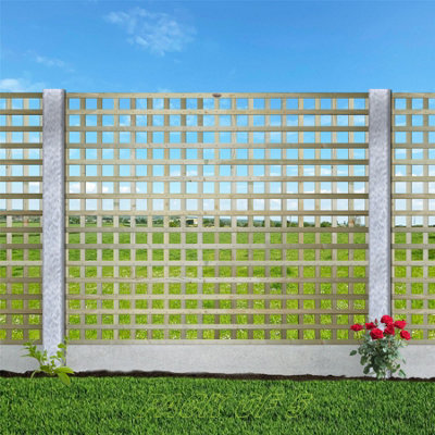 Premier Garden Supplies 5x Width: 6ft x Height: 5ft Flat Top Square ...