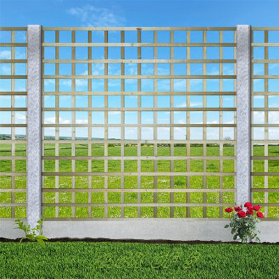 Premier Garden Supplies 5x Width: 6ft x Height: 6ft Flat Top Square ...