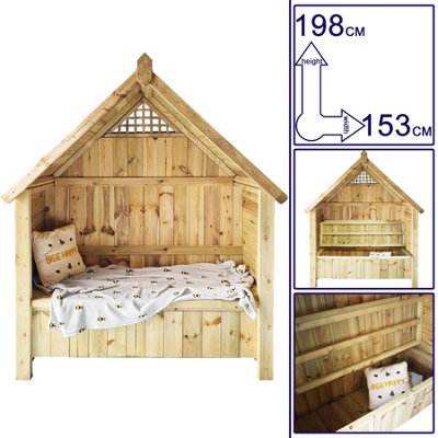Premier Garden Supplies BeeHIVE Arbour (H)1980mm x (W)1530mm x (D)700mm ...