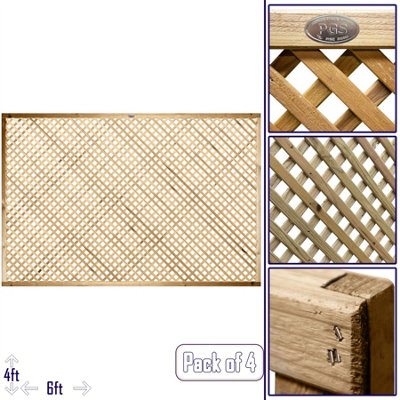 Premier Garden Supplies Elite Diamond Alderley Privacy Trellis (Pack of ...