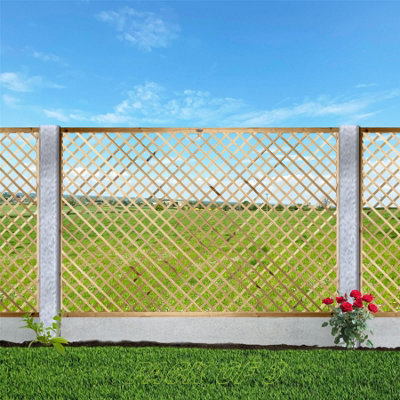 Premier Garden Supplies Elite Diamond Alderley Standard Trellis (Pack ...