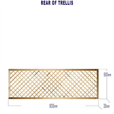 Premier Garden Supplies Elite Diamond Alderley Standard Trellis (Pack ...