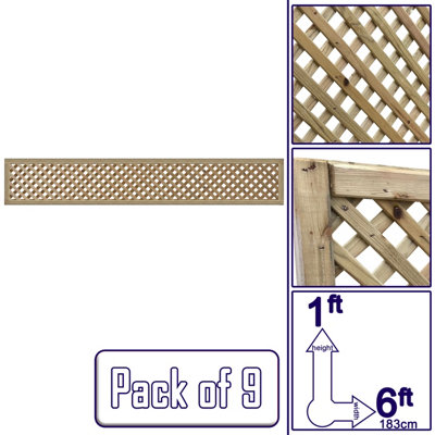 Premier Garden Supplies Elite Diamond Highgrove Trellis (Pack of 7) W ...
