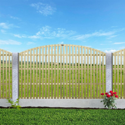 Premier Garden Supplies Florence Vertical Slatted (Pack of 3) Width ...