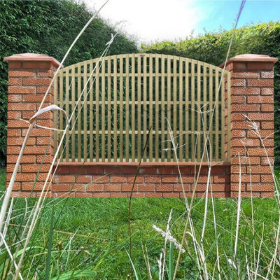 Premier Garden Supplies Florence Vertical Slatted (Pack of 7) Width ...