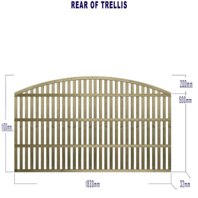 Premier Garden Supplies Florence Vertical Slatted (Pack of 7) Width ...