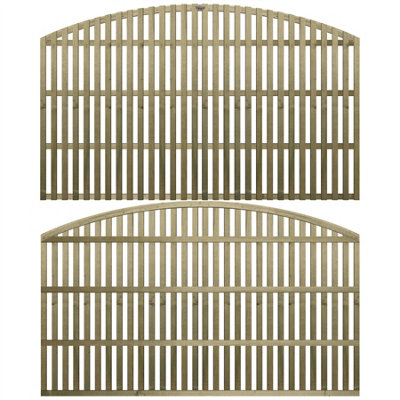 Premier Garden Supplies Florence Vertical Slatted (Pack of 7) Width ...