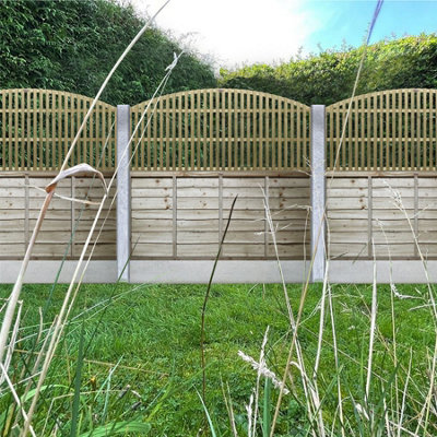 Premier Garden Supplies Florence Vertical Slatted (Pack of 9) Width ...
