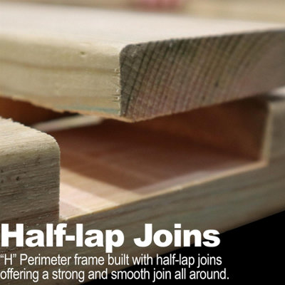 Premier Garden Supplies Heavy Duty H-Frame Tongue & Groove Gate 180cm ...