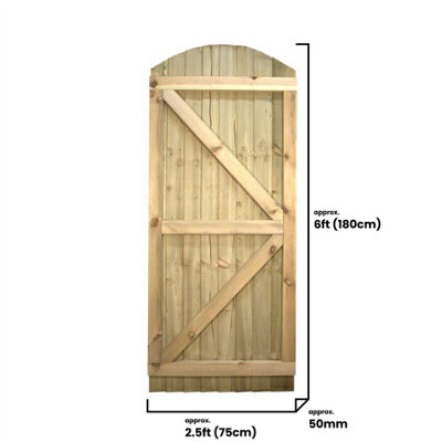 Premier Garden Supplies Pedestrian Gate 180cm (6ft) High x 75cm Wide ...