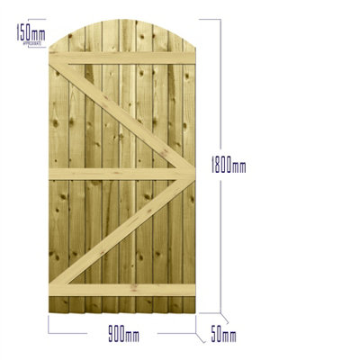 Premier Garden Supplies Pedestrian Gate 180cm (6ft) High x 90cm Wide ...