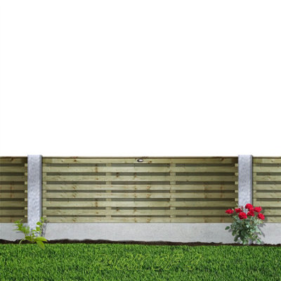 Premier Garden Supplies Roma Double Slotted (Pack of 4) Width: 6ft x ...