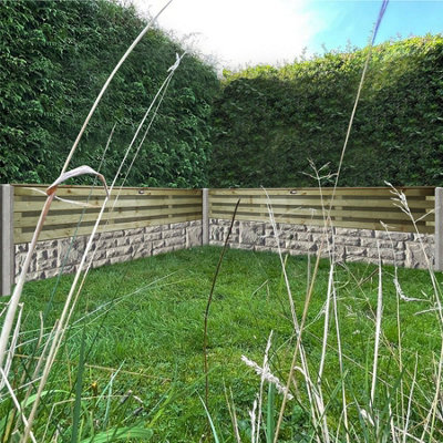 Premier Garden Supplies Roma Double Slotted (Pack of 9) Width: 6ft x ...