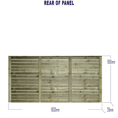 Premier Garden Supplies Roma Single Slotted (Pack of 10) Width: 6ft x ...