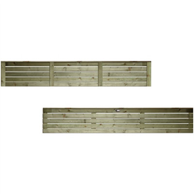 Premier Garden Supplies Roma Single Slotted (Pack of 3) Width: 6ft x ...