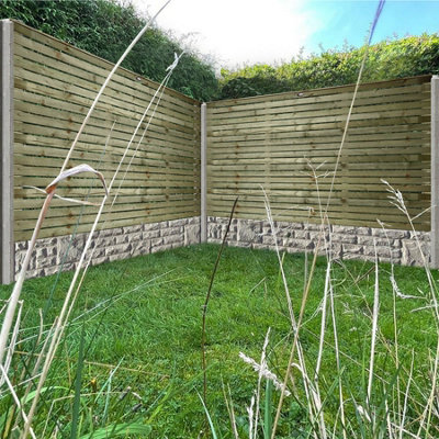 Buy Premier Garden Supplies Roma Single Slotted (Pack of 3) Width: 6ft ...