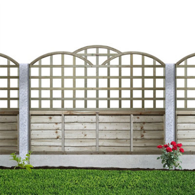 Premier Garden Supplies Triple Dome Standard Square Trellis Width: 6ft ...
