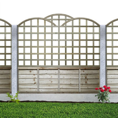 Premier Garden Supplies Triple Dome Standard Square Trellis Width: 6ft ...