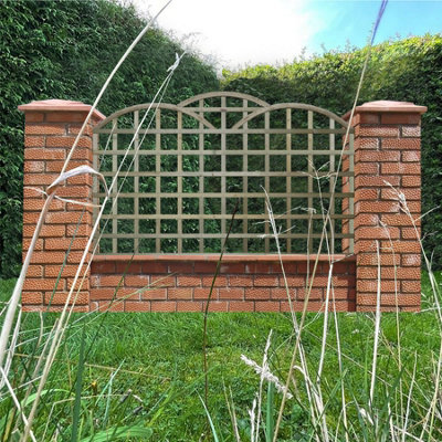 Premier Garden Supplies Triple Dome Standard Square Trellis Width: 6ft ...