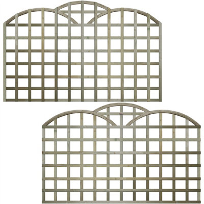 Premier Garden Supplies Triple Dome Standard Square Trellis Width: 6ft ...