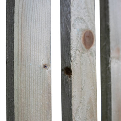 Premier Garden Supplies Tuscany Vertical Slatted (Pack of 7) Width: 6ft ...