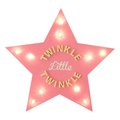 Premier Kids Twinkle Twinkle LED Light Star | DIY at B&Q