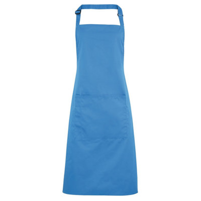 Premier Ladies/Womens Colours Bip Apron With Pocket / Workwear (Pack of ...
