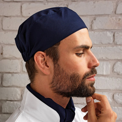 Premier Unisex Chefs Skull Cap Navy (One Size)