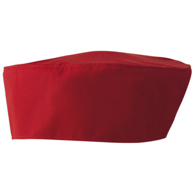 Premier Unisex Chefs Skull Cap Red (One Size)