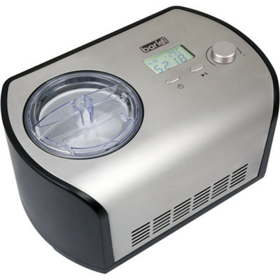 Premium 1.2L Ice Cream Maker - Fast Freeze & Automatic Churning in Silver