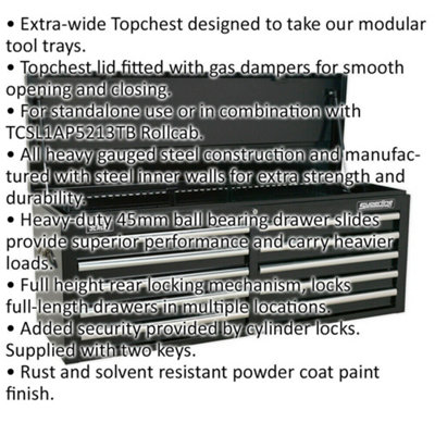 Premium 10 Drawer Lockable Tool Chest - Extra Wide 1265mm Storage Solution