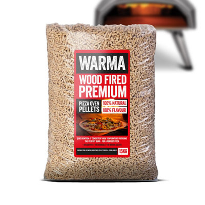 Premium 100% Natural Odourless Chemical-Free Ooni Pizza Oven Wood Pellets 1 x 15kg | DIY at B&Q