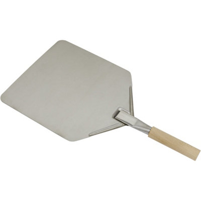 Premium 11x15 Inch Stainless Steel Pizza Peel with 5 Inch Wooden Handle
