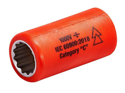 Premium 13mm Insulated 3/8 Inch Drive Socket for Electrical Safety