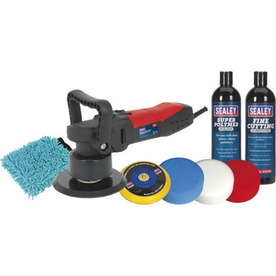 PREMIUM 150mm Electric Polisher & Compounding Kit - 230V 600W - 3x ...