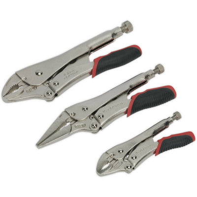 Premium 3 Piece Quick Release Locking Pliers Set for Professionals and ...