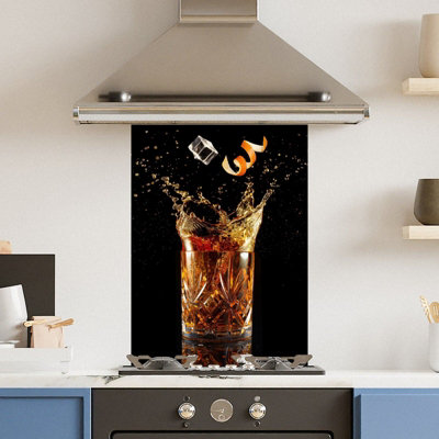 Premium 60 x 90cm Old Fashioned 6mm Glass Toughened Kitchen Splashback