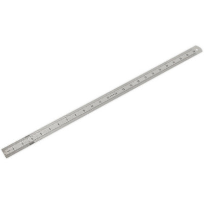 Premium 600mm Steel Ruler with Metric and Imperial Measurements and ...