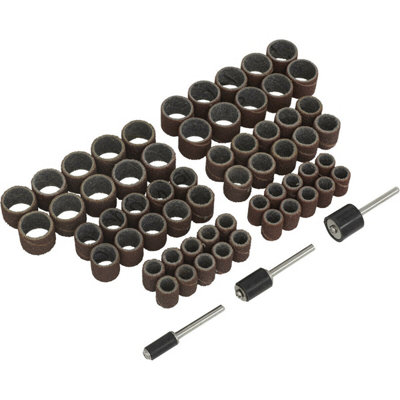 Premium 63 Piece Rotary Tool Sanding Band Set - 3mm Shaft for Precision ...