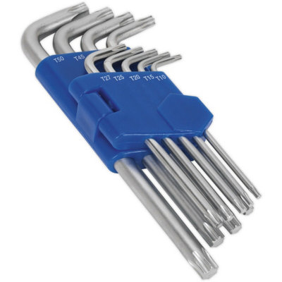 Premium 9 Piece Long TRX-Star Key Set - T10 to T50 - Durable Hardened ...