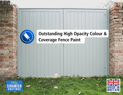 Premium Anthracite Grey Fence Paint - 5 Litres - Waterbased ECO Resin ...