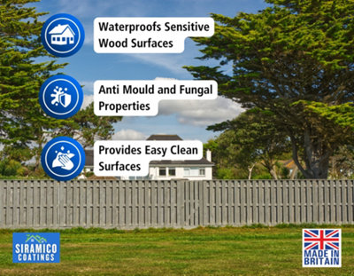 Premium Anthracite Grey Fence Paint - 5 Litres - Waterbased ECO Resin ...