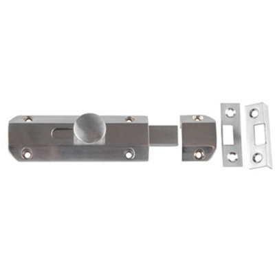 Premium Architectural Slide Door Bolts in Satin Nickel (100x35mm) for ...