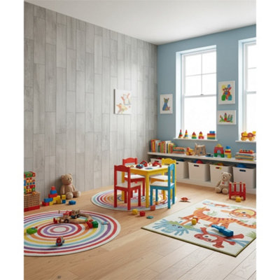 Premium Ash Grey Matt Porcelain Wood Effect Floor Tile (180 Pack - 20 ...