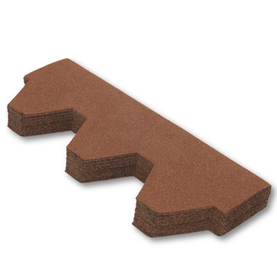 Premium Asphalt Roof Shingles 25 Pcs - Brown Hexagonal Roofing Felt 3 ...