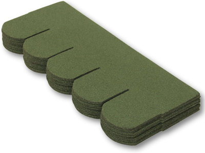 Premium Asphalt Roof Shingles 25 Pcs - Green Fish Scales Roofing Felt 3 ...