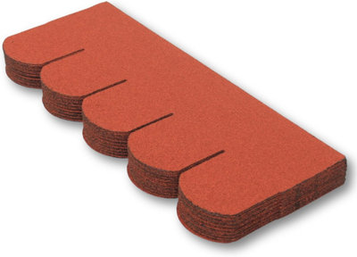 Premium Asphalt Roof Shingles 25 Pcs - Red Fish Scales Roofing Felt 3 ...