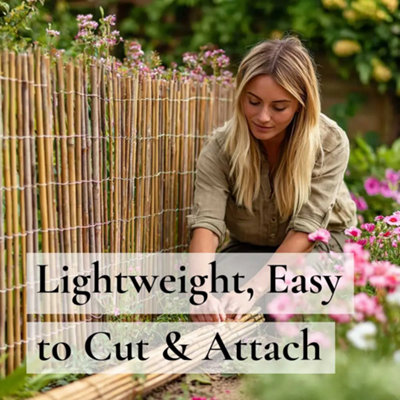 Premium Bamboo Cane Fencing Screening Rolls 4m(L) x 1.2m(H)