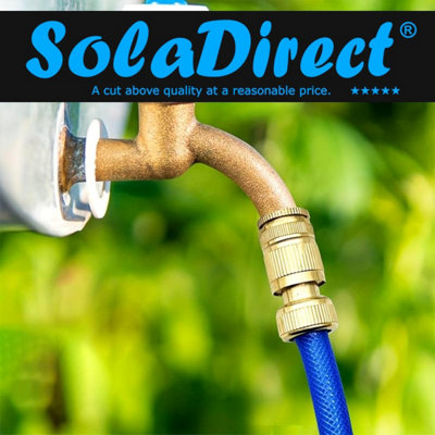 Premium Brass Hose Tap Connector - 3/4 Inch & 1 Inch BSP Two-in-One ...